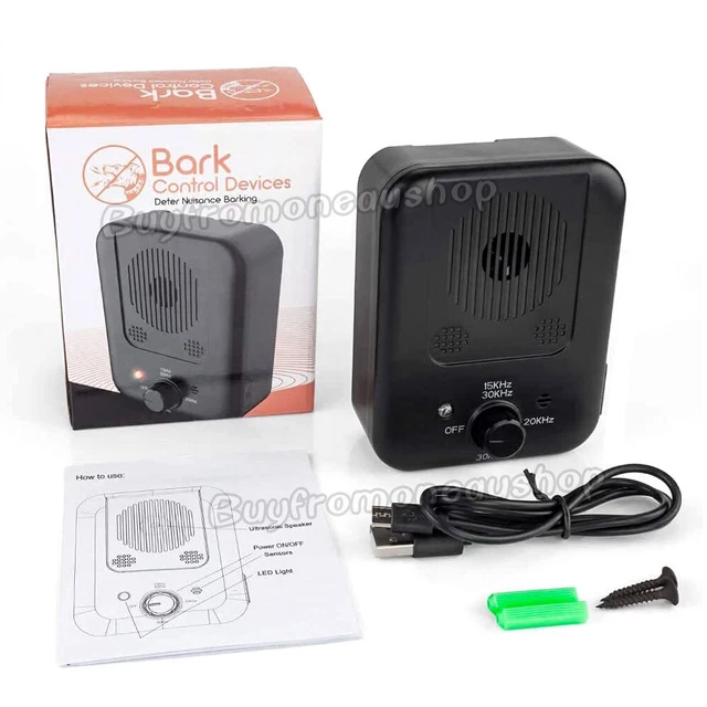 ULTRASONIC ANTI BARK Device Dog Barking Control Stop Repeller Silencer ...