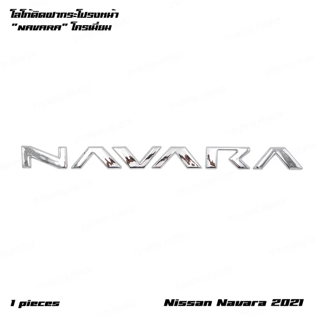 CHROME EMBLEM BONNET Hood Logo For Nissan Navara Pro-4X Pro-2X 2021 ...