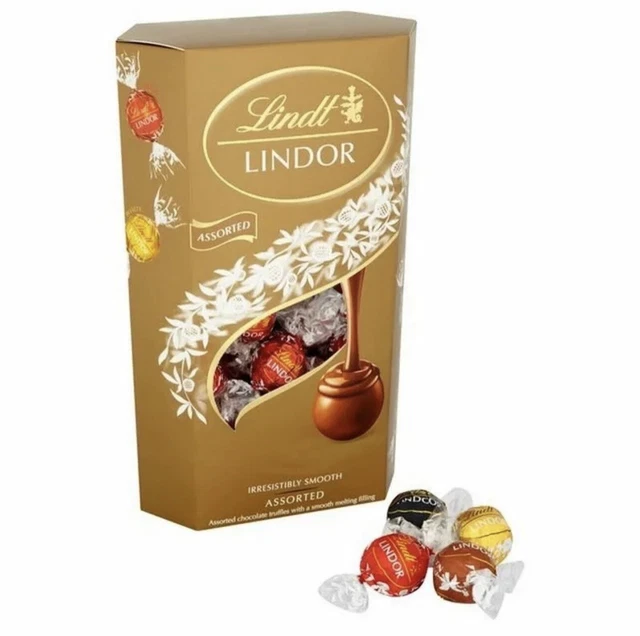 LINDT LINDOR ASSORTED Chocolate Truffles 600g £18.49 - PicClick UK