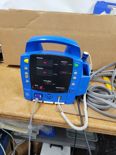 GE DINAMAP PROCARE DPC 400N Vital Signs Monitor NIBP SpO2 Temp, Printer ...