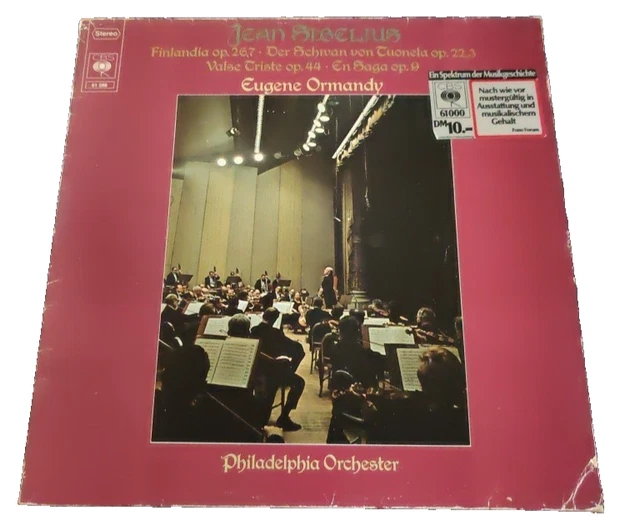LP JEAN SIBELIUS - Eugene Ormandy , The Philadelphia Orchestra Finlandia Op. 26 EUR 4,39 ...