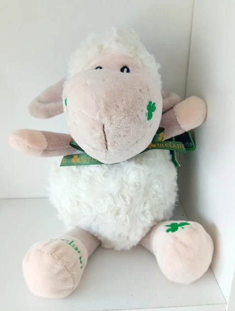 CELTIC TOYS. IRISH Lamb/Sheep Plush. With Tags. 10" Tall. Used. Damaged ...