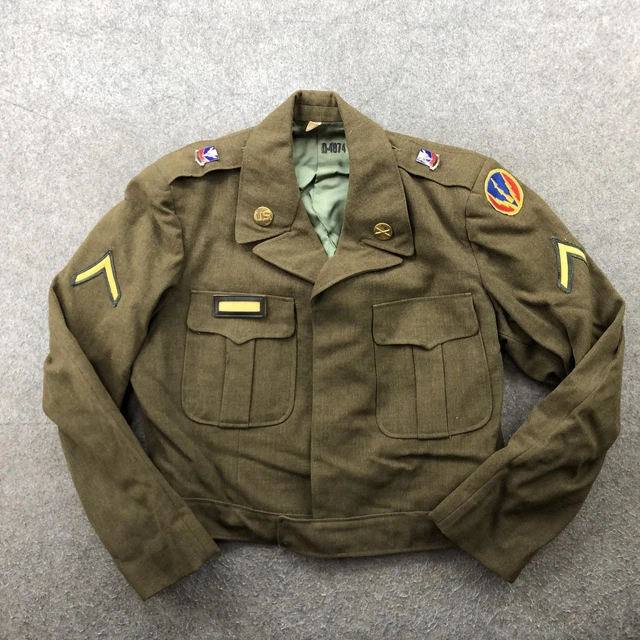 VINTAGE WWII US Army Ike Jacket 42R Air Defense Artillery Military ...