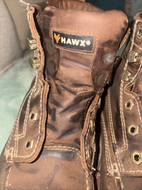 HAWX GRADE WEDGE SOFT Toe Work Boots Moc Toe WULM-3 Men's Size 7EE £43. ...
