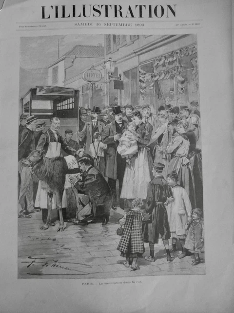 1870 1890 PASTOR Vaccination Rue Hospital Charite 2 Old Newspapers $41.30 - PicClick CA