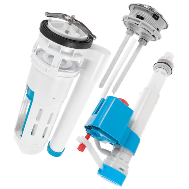 CISTERN FLUSH KIT Toilet Inlet and Outlet Valve Drain Water £28.68 ...