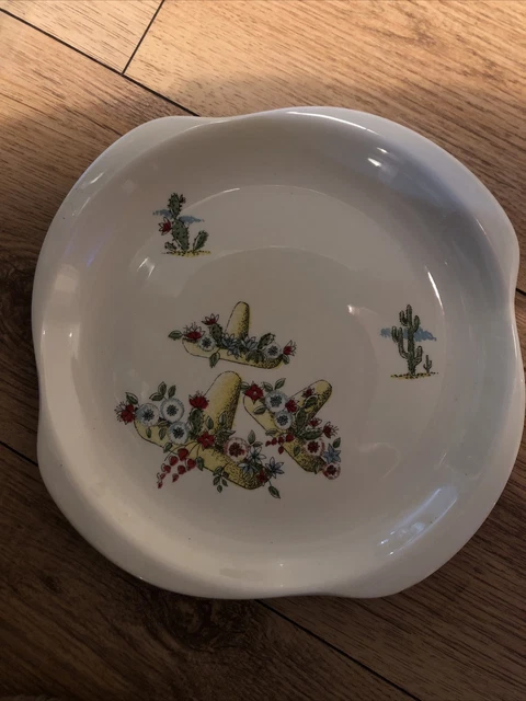 RARE BESWICK MEXICAN MADNESS PATTERN 1950’s Vintage Retro Dinner Plates ...