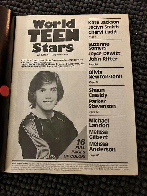 OLIVIA NEWTON-JOHN WORLD Teen Stars Magazine 1978 £26.83 - PicClick UK