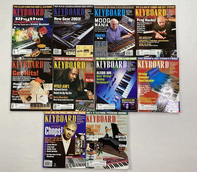 KEYBOARD MAGAZINE BILL Champlin Shakira Prog Wyclef Tori Amos Ben Folds ...