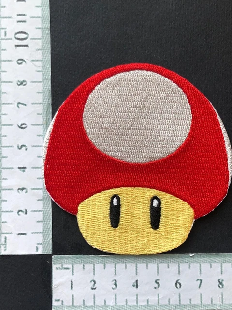 PATCH RED MUSHROOM Super Mario toppa termoadesiva iron on big size ...