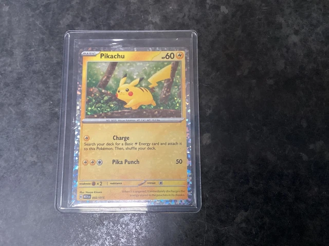 PIKACHU 2025 MCDONALDS Happy Meal Holo Pokémon Card 002/015 in ...