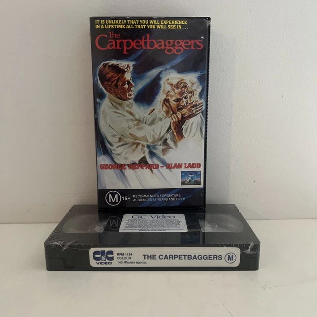 THE CARPETBAGGERS VHS VIDEO AUSTRALIAN PAL BRAND NEW SEALED GEORGE ...