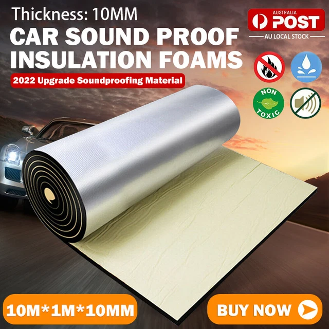 107SQFT SOUND DEADENER Heat Proof Insulation Noise Proofing self ...