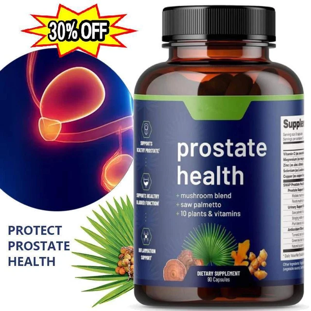 PROSTATE HEALTH CAPSULES Natural Support for Men’s Wellness 60Count- £8 ...