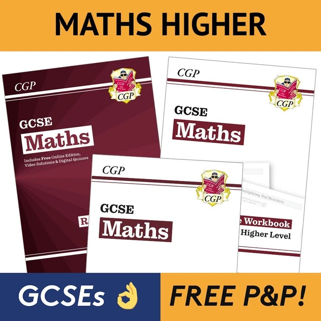 GCSE MATHS REVISION Guide Books Bundle 2025 - Higher Level with Answers ...