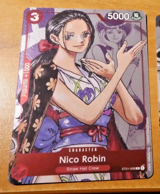 ONE PIECE ENGLISH CARD HOLO GAME CARTE Nico Robin ST01-008 EN JCC MINT EUR 7,50 - PicClick FR