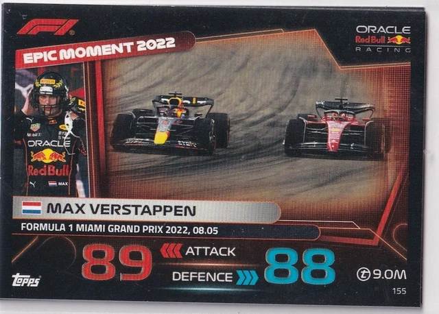 TOPPS F1 TURBO Attax 2023 Formula 1 Mappa No. 155 Epic Moment 2022 ...
