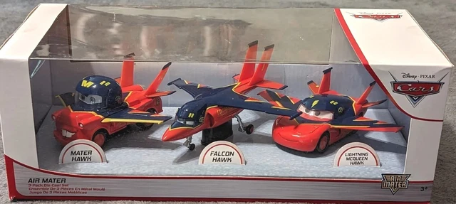 DISNEY PIXAR CARS Air Mater Lightning McQueen Falcon Hawk Die Cast (3 ...