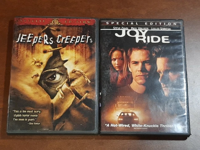 HORROR DVD LOT Jeepers Creepers & Joy Ride (Paul Walker) $18.00 ...