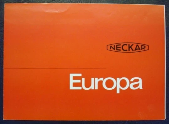 NSU NECKAR TYPE EUROPA Car Sales Brochure Circa 1962 DANISH TEXT £24.99 ...