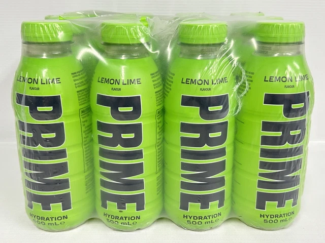 PRIME HYDRATION DRINK | Lemon & Lime Flavour 500ml (Pack of 12) BBE 31 ...