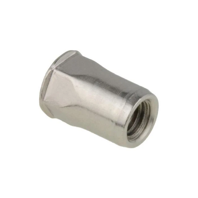QTY 100 STAINLESS Large Flange Half Hex M8 (8mm) x 0.5 - 3 Grip Nutsert ...