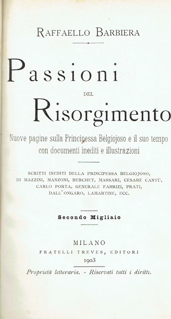 RAFFAELLO BARBI..PASSIONI DEL RISORGIMENTO : NUOVE PAGINE SULLA ...