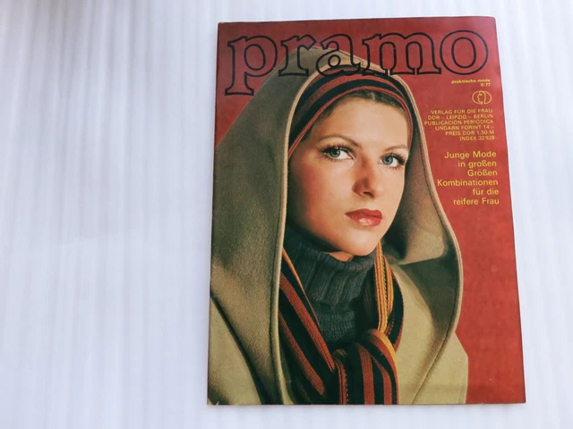 DDR PRAMO PRAKTISCHE Mode + Schnittmuster 9/1977 Jacke Weste Mantel ...