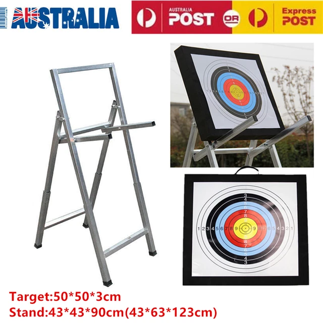 FOLDABLE ARCHERY TARGET Stand Practice Field Targets EVA Target 6cm ...