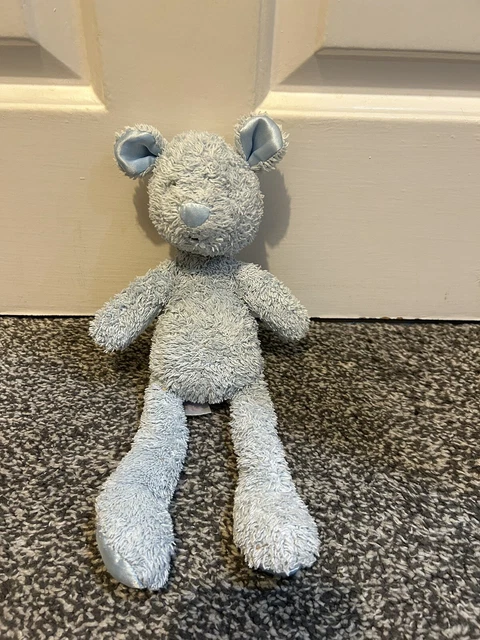 RARE 2008 TESCO Stores - Cuddle Me Blue Bear - Soft Plush Toy Beanie ...