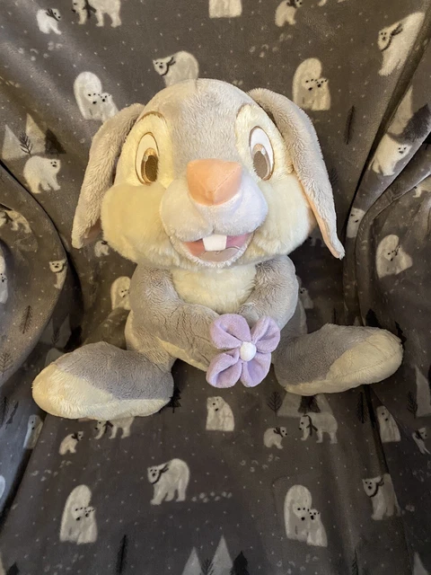 DISNEY STORE EXCLUSIVE Thumper The Rabbit Soft Toy With Flower 17 ...