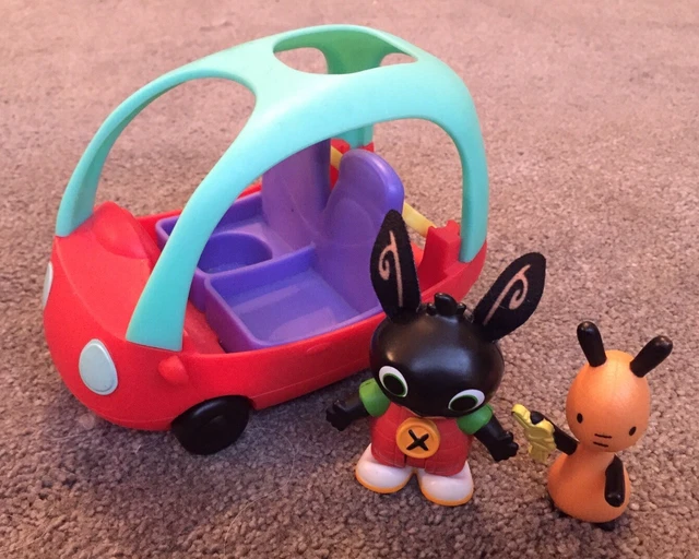 CBEEBIES BING & Flop's Car Playset With Bing & Flop Figures -Excellent ...