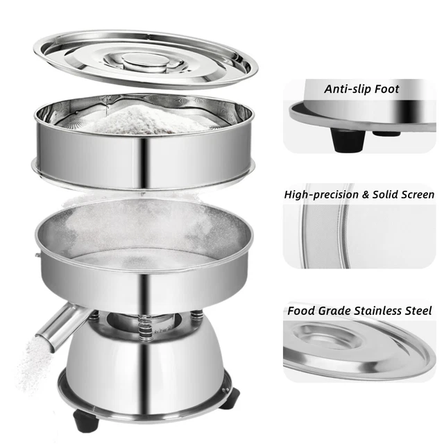 MECHANICAL ELECTRIC SIEVE Powder Shaker Vibrating Sieve Machine Food ...