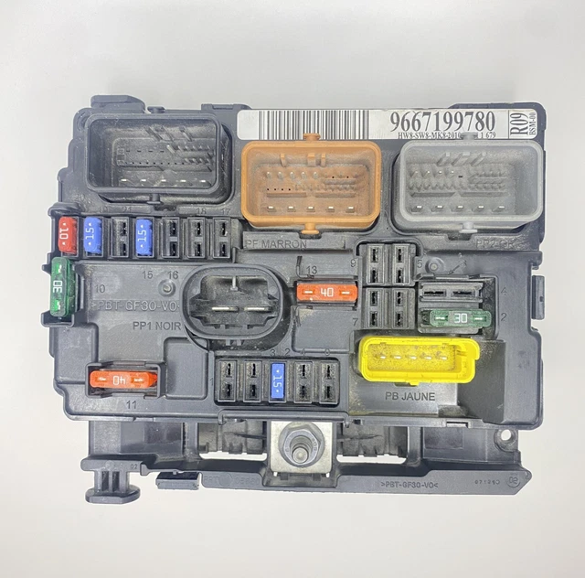 CITROEN PEUGEOT BSM Under Bonnet Engine Bay Fuse Box Control Module ...