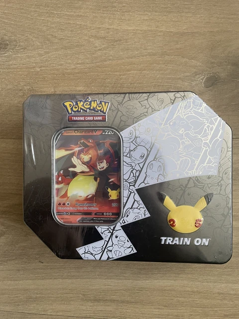 POKEMON TCG - Celebrations 25th Lance's Charizard V Big Tin Brand New ...