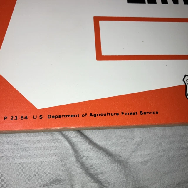 VINTAGE USFS US Forest Service ”Campground Limit” Cardboard Sign 14 X ...