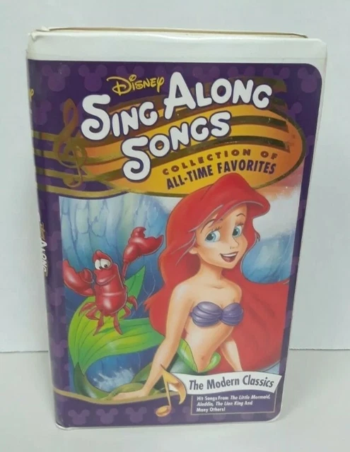 DISNEY SING ALONG Songs The Modern Classics VHS 1997 Clamshell VHS Tape ...