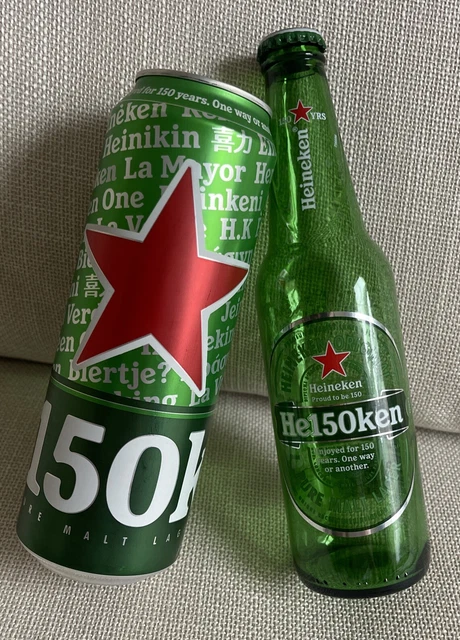 HEINEKEN 150 YEARS Limited Edition Beer Can & Bottle 330ml And 568ml £ ...