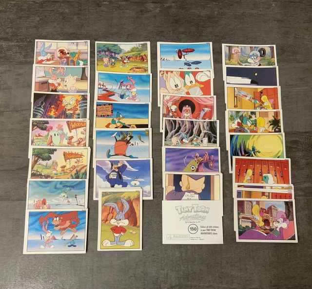 TINY TOON ADVENTURES de 1992 - Lot De 8 Images Stickers Panini au choix ...