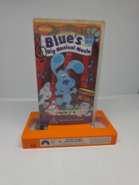 BLUES CLUES - Blue's Big Musical Movie [2002][VHS] Nickelodeon Kids $29 ...