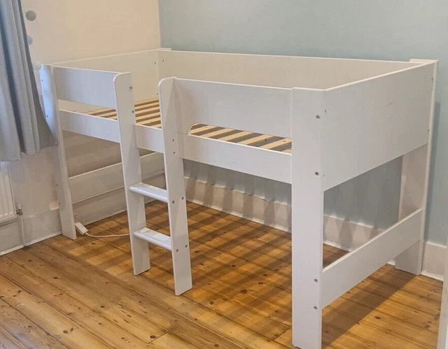CABIN BED KIDS Bunk Beds Mid Sleeper Bed Single Children Wooden Frame ...