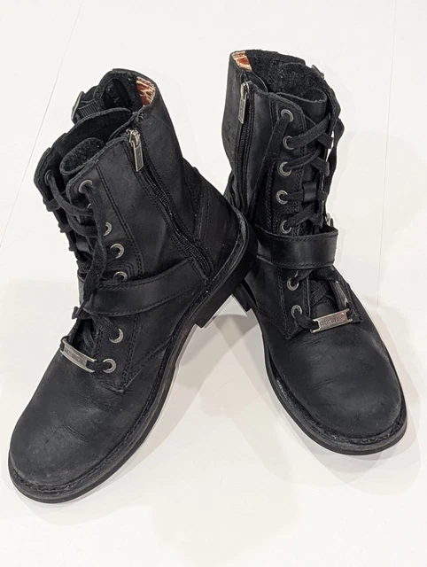 AUTHENTIC HARLEY DAVIDSON D95264 Men's Ranger Black Motorcycle Boots ...