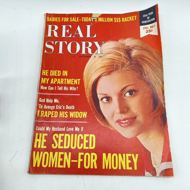 REAL STORY MAGAZINE December 1964 He Seduced Woman For Money Vintage ...