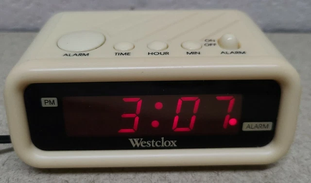 VINTAGE WESTCLOX ALARM Clock Model #1201 ~ Retro ALARM Tested Works ...