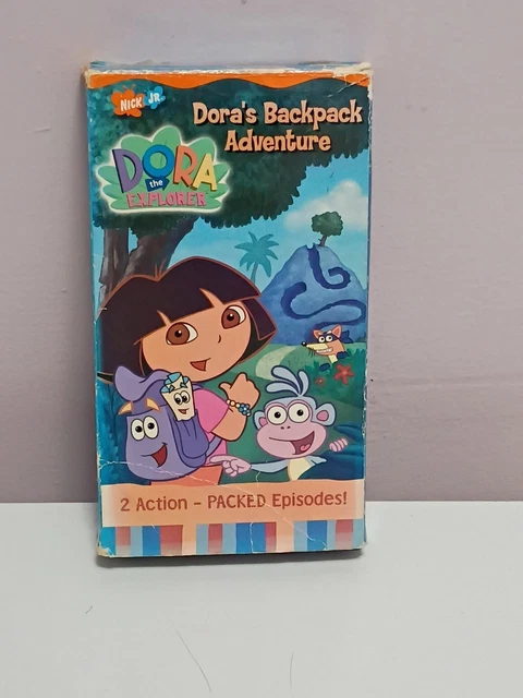 NICKELODEON DORA THE Explorer Backpack Adventure VHS Video Tape VTG ...