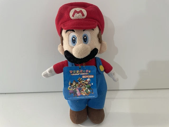 VINTAGE SUPER MARIO Party 5 - 7 Inch Mario Plush Toy Sanei 2003 Hudson ...