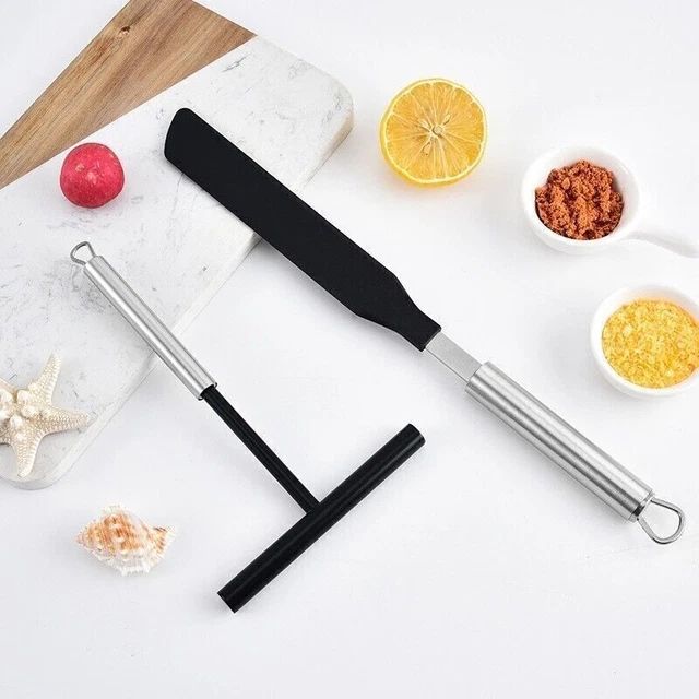 STAINLESS STEEL CREPE Distributor Scraper Pancake Fruit Tool New V0D4 £ ...