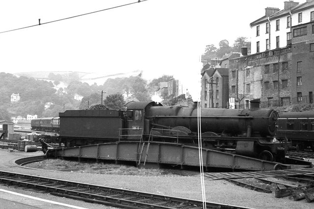 35MM NEGATIVE BR/GWR 49xx HALL Steam Loco 4904 . On the Table at ...
