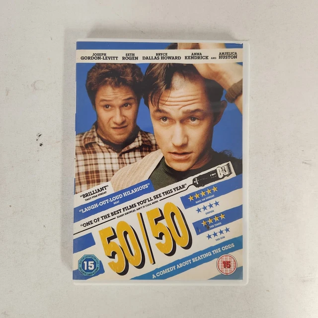 50/50 - SETH Rogen - Gordon-Levitt - 15 - DVD - Tested/Working - Free P ...