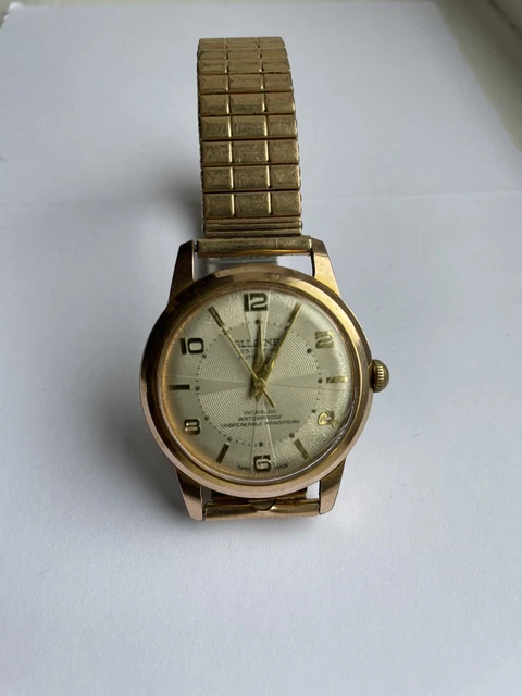VINTAGE ALLAINE AUTOMATIC Incabloc Gents Watch - 25 Rubis - Working £50 ...